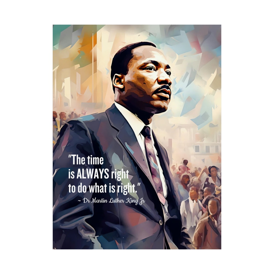 Martin Luther King Giclee Print, Inspirational Quote, Home Office Wall ...