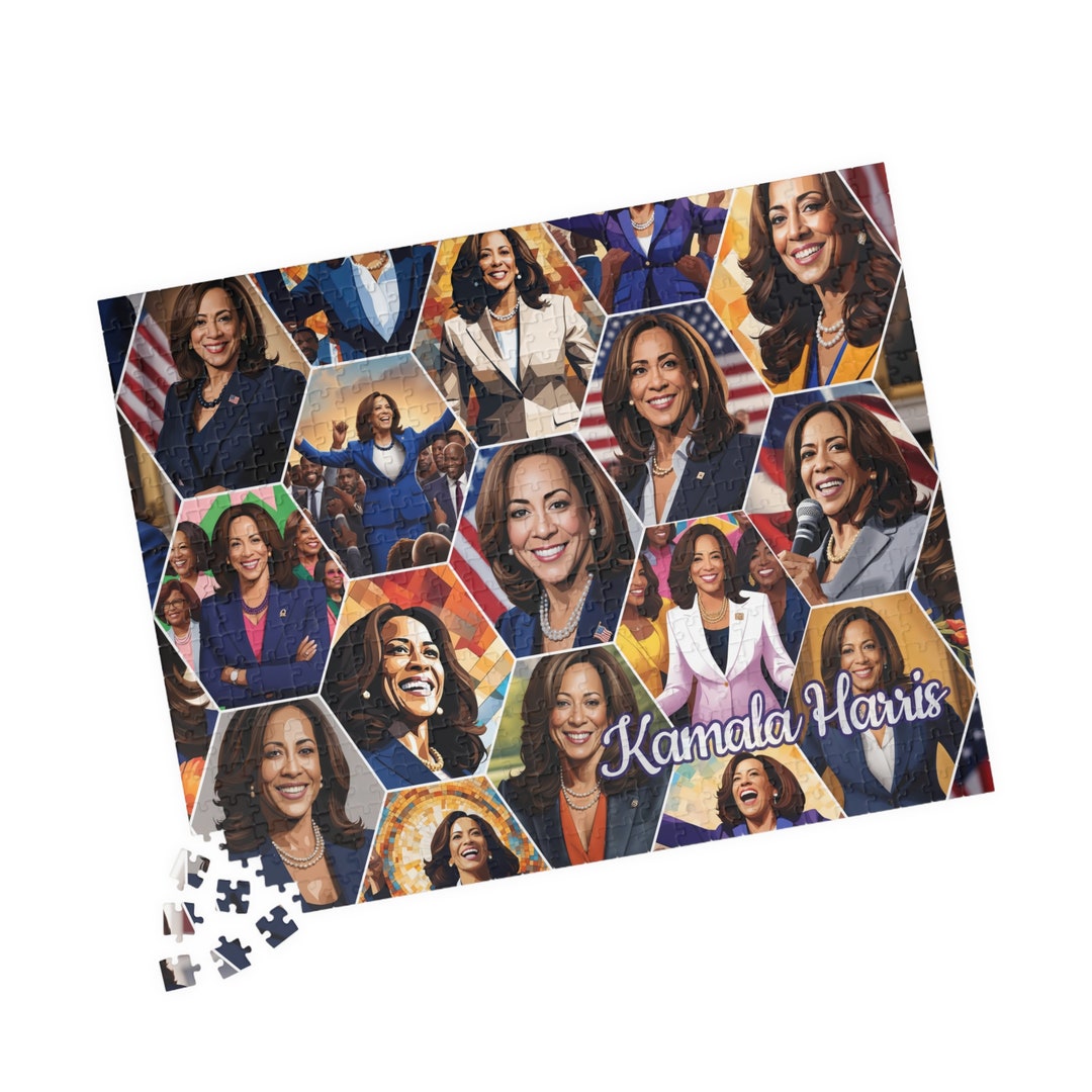 Kamala Harris Puzzles for Adults, Black History Art, Unique Gift for ...