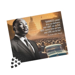 Jigsaw Puzzle, Martin Luther King Quote, Black History Art, 100/250/500 ...