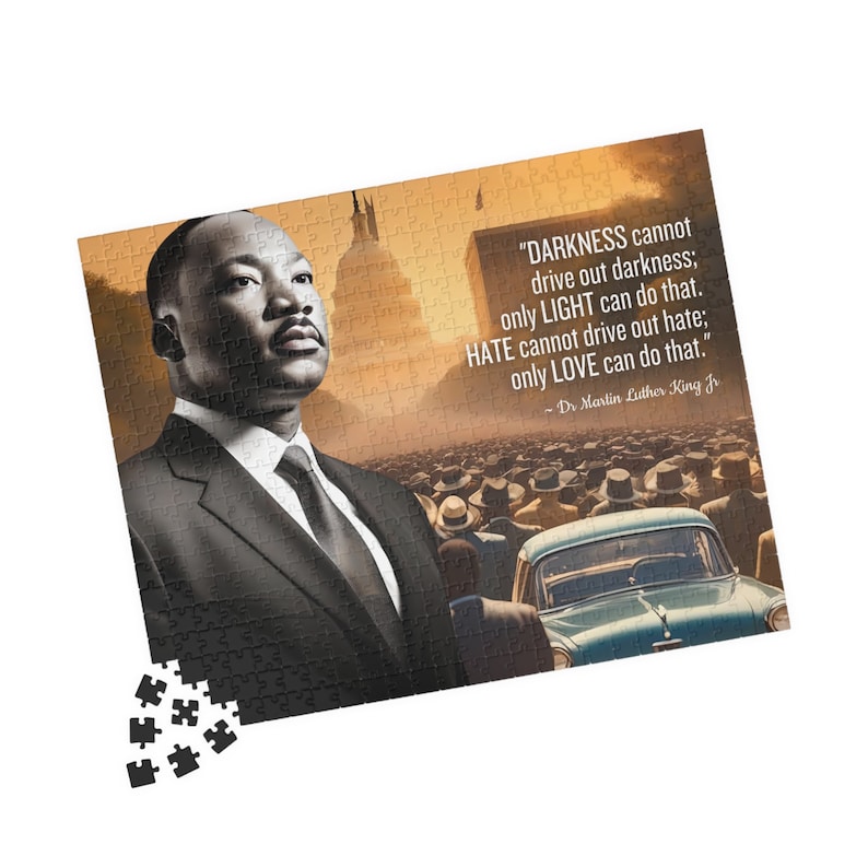 Martin Luther King Quote, Black History Jigsaw Puzzle 100/250/500 Piece ...