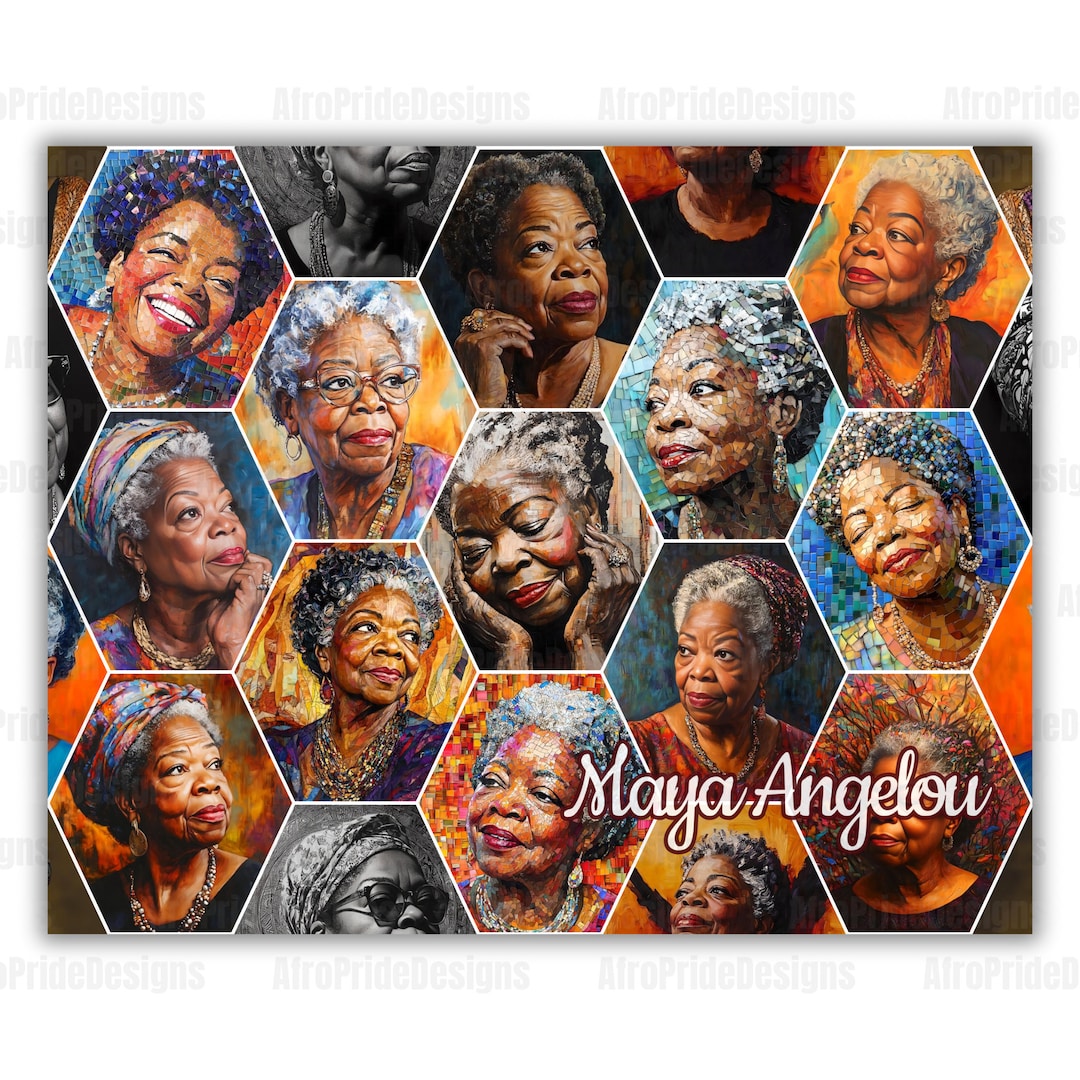 Black History Jigsaw Puzzle, Maya Angelou, African American Art, Unique ...
