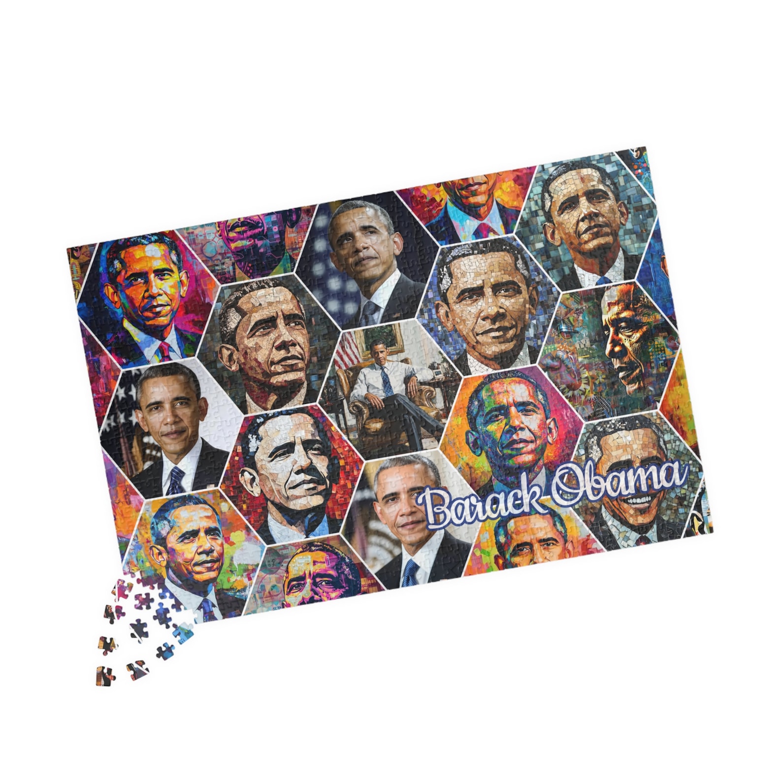 Jigsaw Puzzles for Adults, Barack Obama Art, Unique Gift for Her/him ...