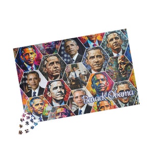 Jigsaw Puzzles for Adults, Barack Obama Art, Unique Gift for Her/him ...