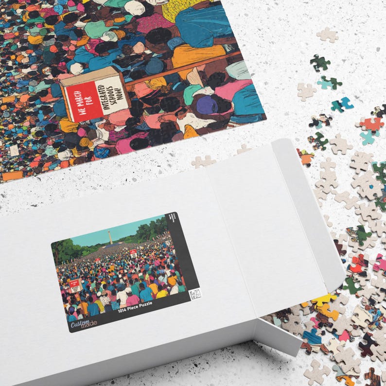 Jigsaw Puzzle, Civil Rights March, DEI & BLM Solidarity Gift for Her ...