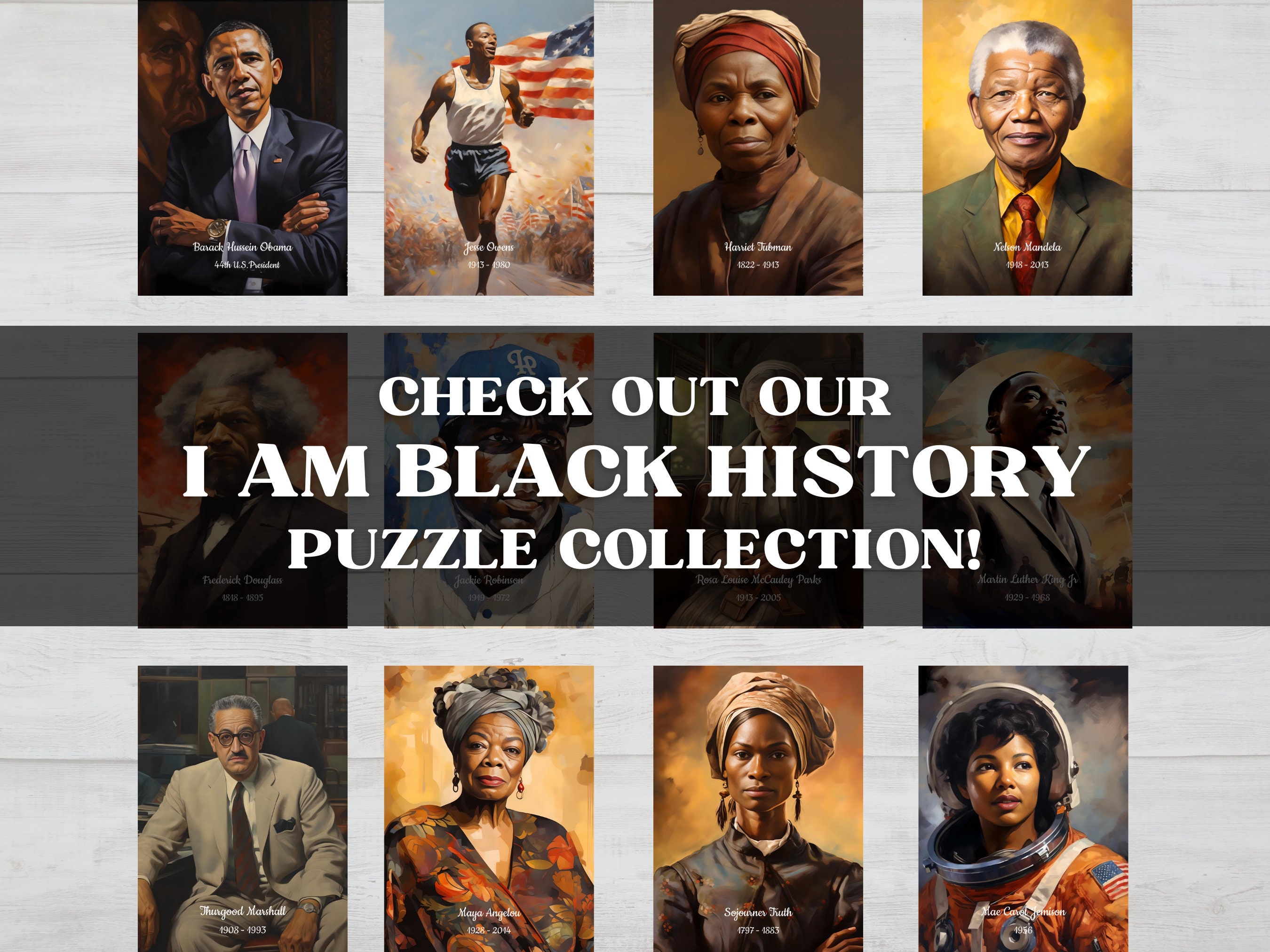 Martin Luther King Jr Black History Jigsaw Puzzle 100 500 Piece Puzzles ...