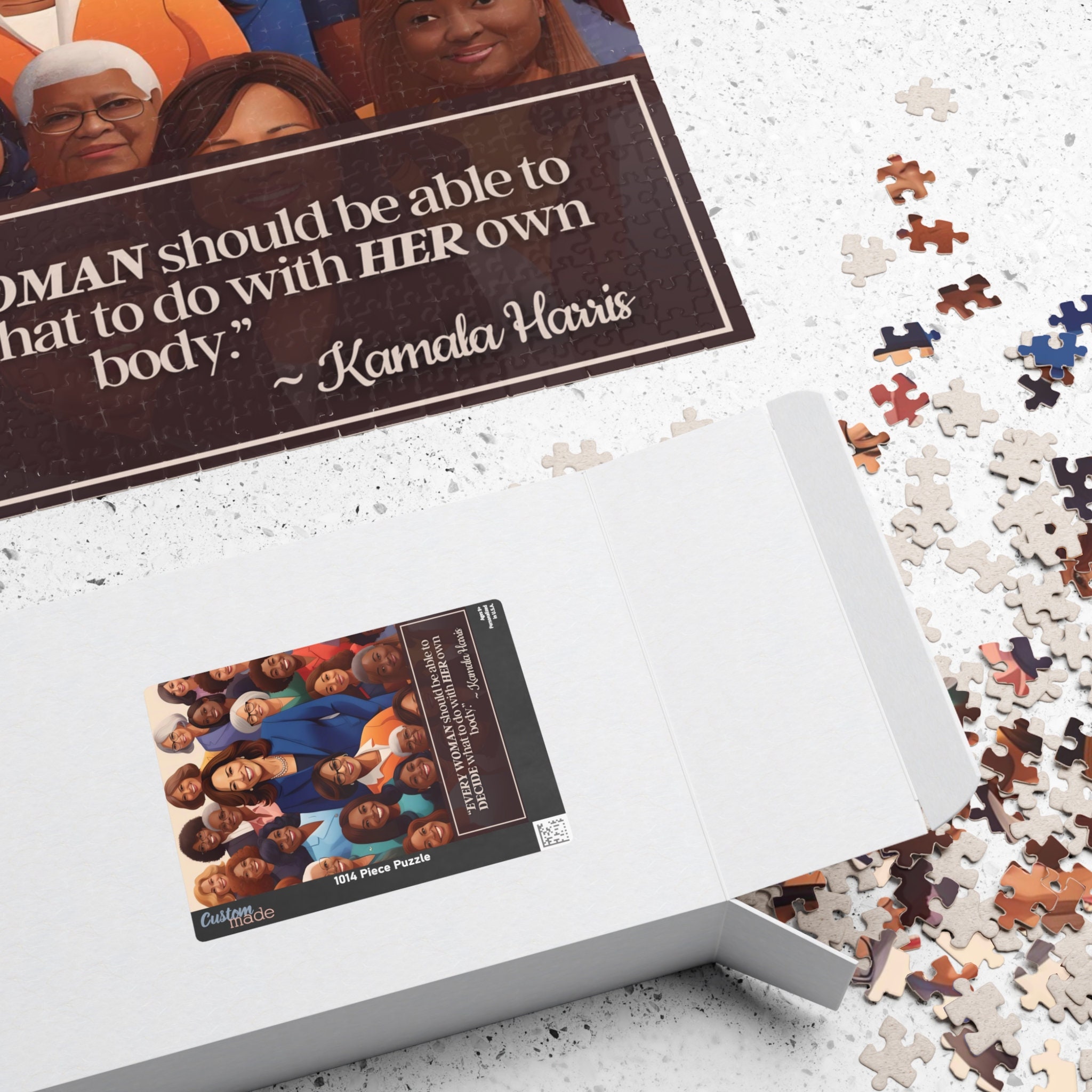 Kamala Harris Inspirational Quote Jigsaw Puzzle, Unique Gift for Her ...