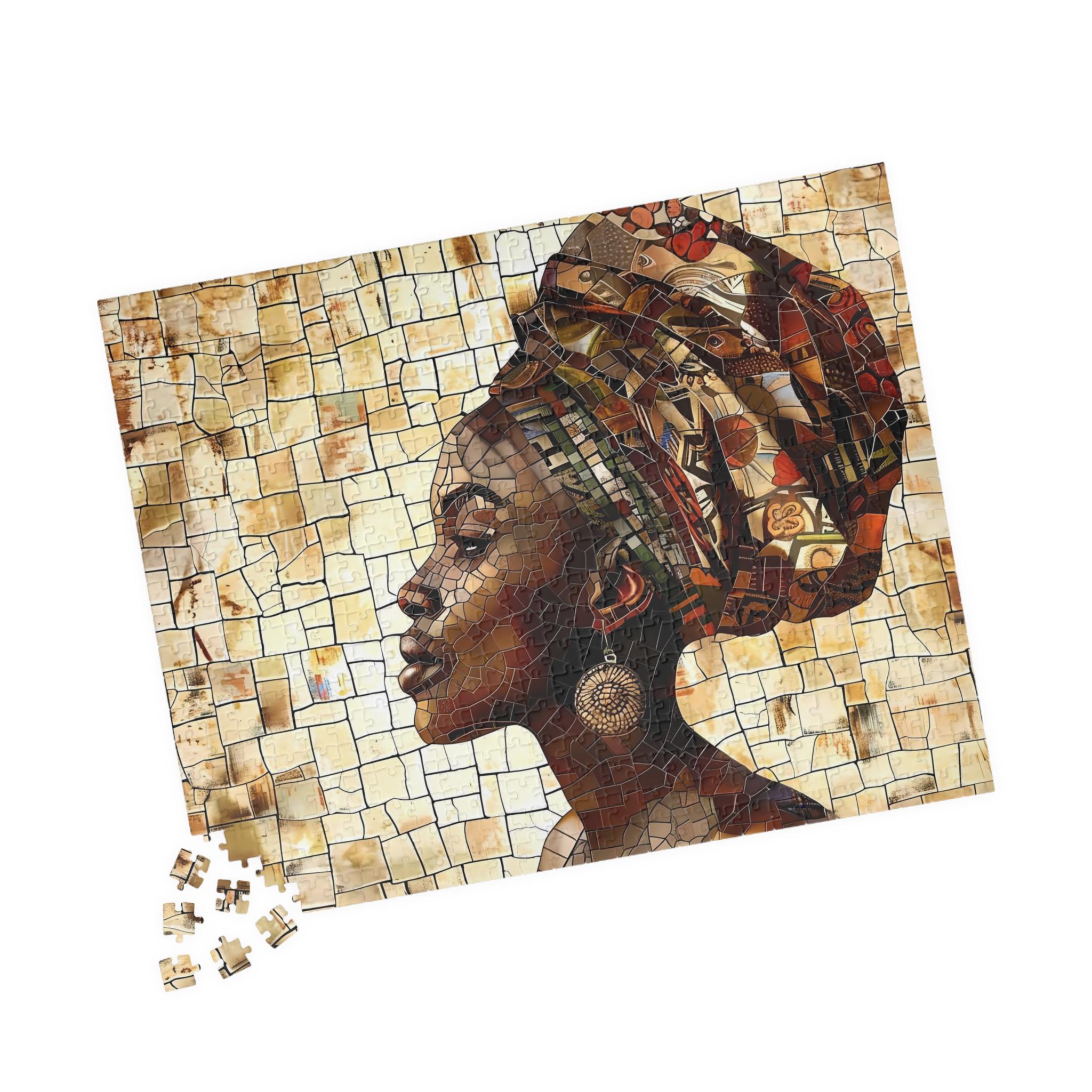 African American Jigsaw Puzzles for Adults, Black Woman Mosaic Art ...