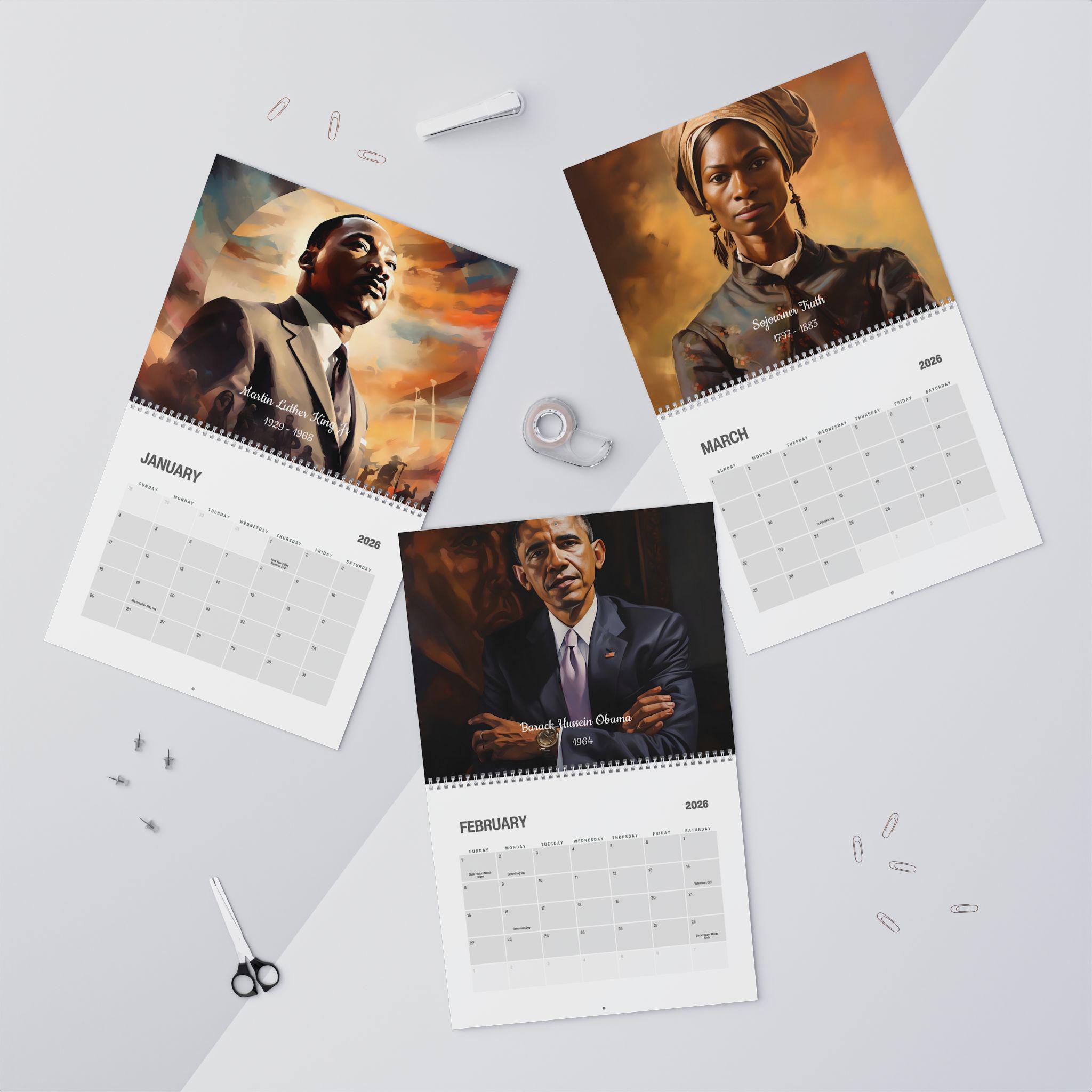 Large Wall Calendar, African American Art, 2026 Wall/desktop Planner ...