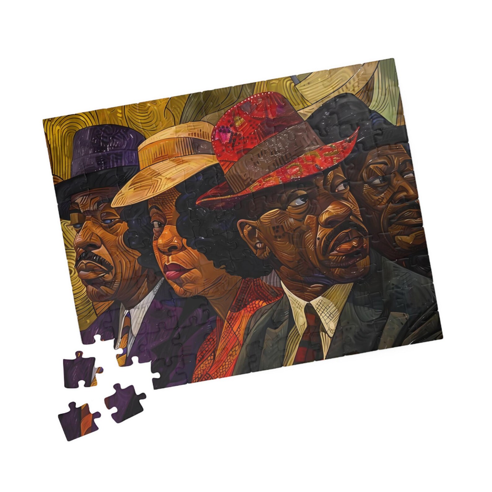 Jigsaw Puzzle, Harlem Renaissance Art, Unique African American Art Gift ...