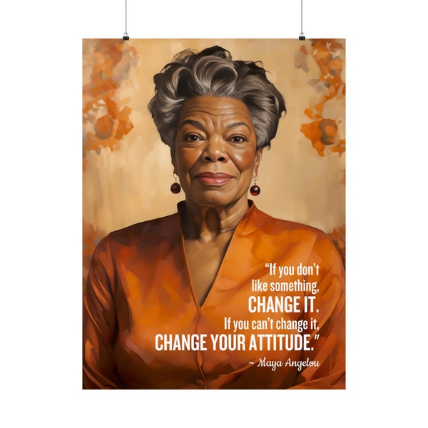Maya Angelou Quote Wall Art - Etsy