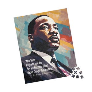 Martin Luther King Quote Puzzle, Black History Gift - Etsy