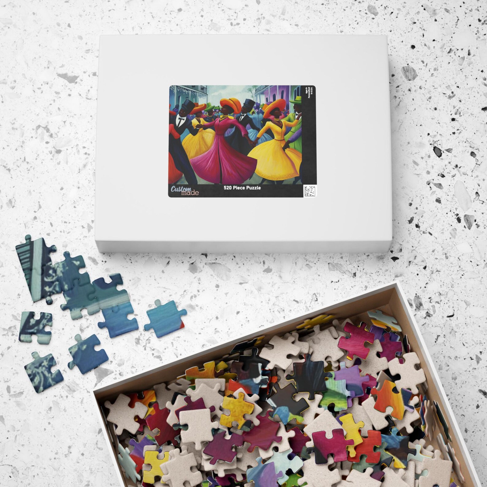 Fat Tuesday Jigsaw Puzzle, New Orleans Mardi Gras, African American Art ...