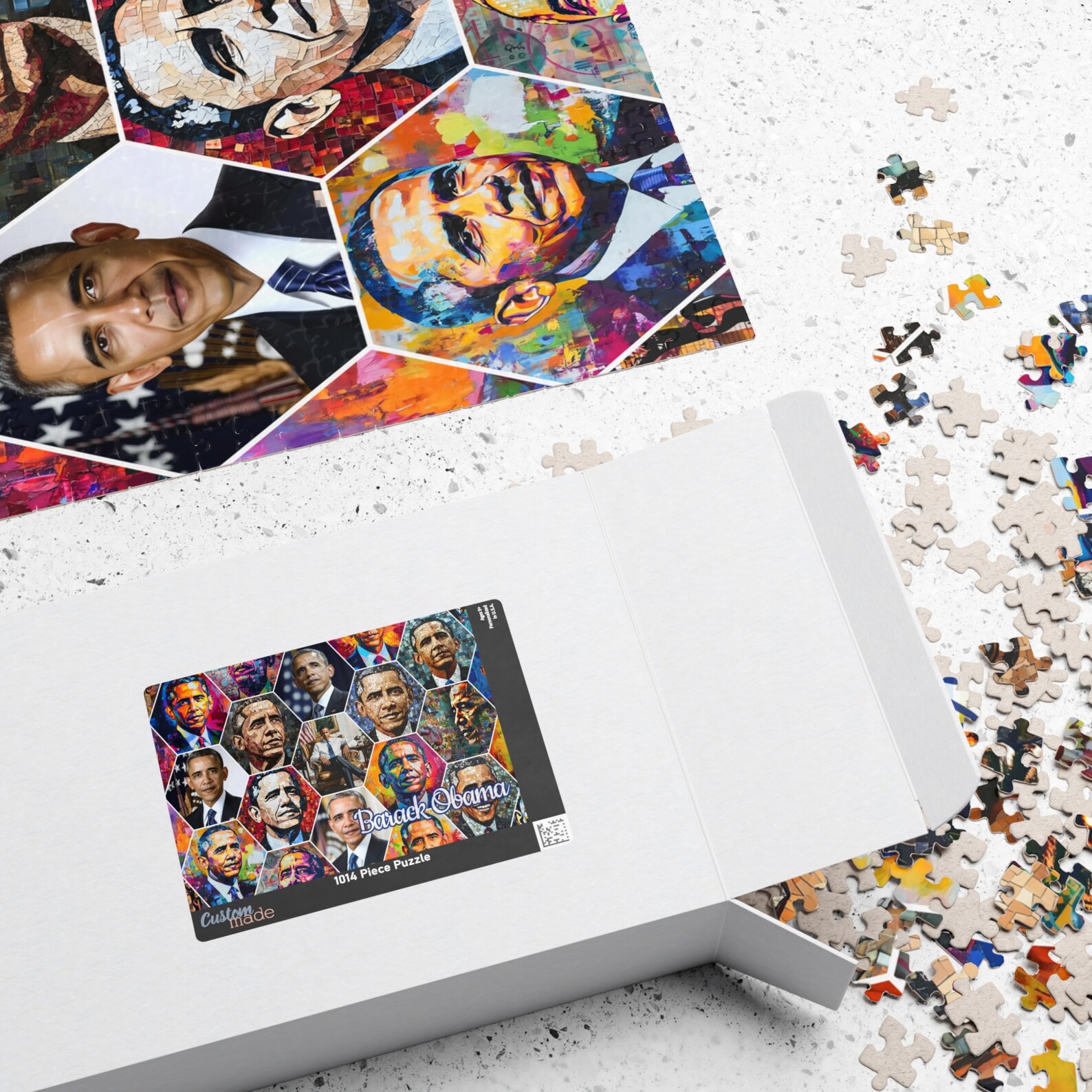 Jigsaw Puzzles for Adults, Barack Obama Art, Unique Gift for Her/him ...