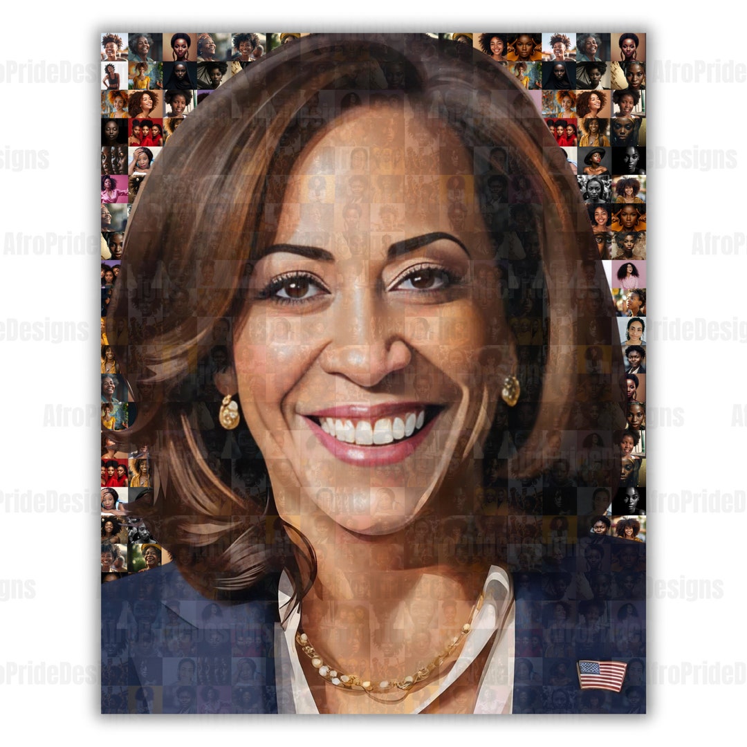Kamala Harris Black Women Photo Mosaic Jigsaw Puzzle 100/250/500/1000 ...