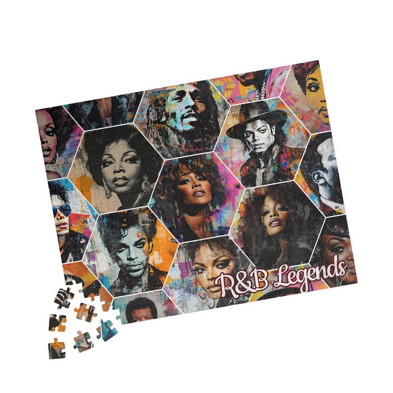 Jigsaw Puzzle, R&B Legends, Gift for Music Lovers, African American Art ...