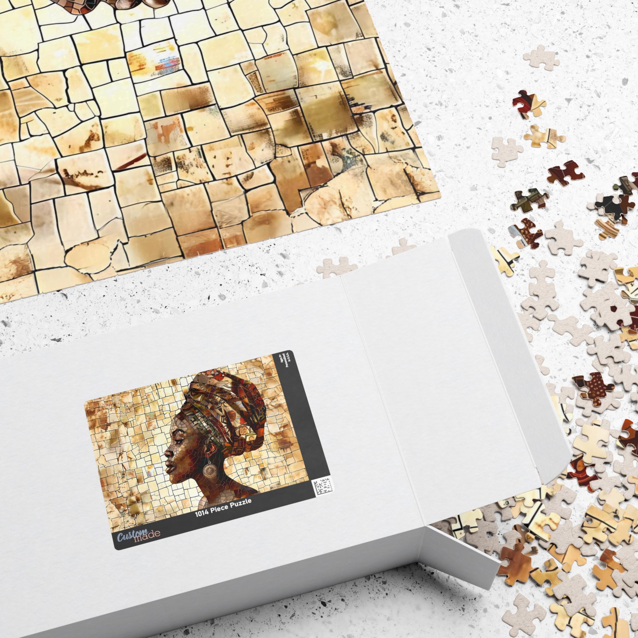 African American Jigsaw Puzzles for Adults, Black Woman Mosaic Art ...