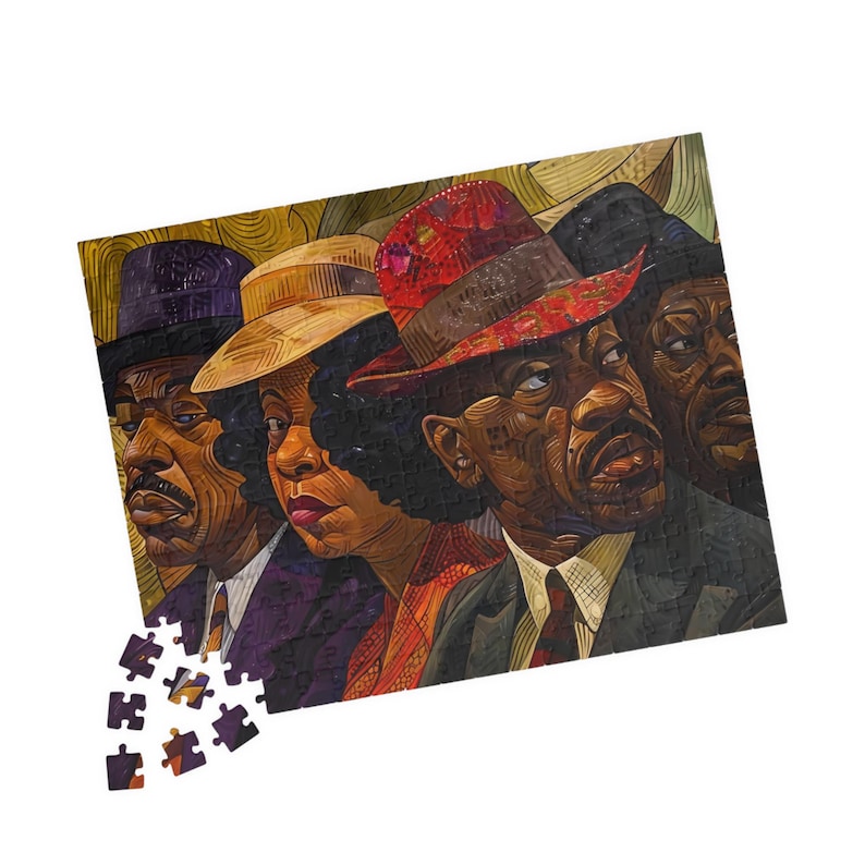 Jigsaw Puzzle, Harlem Renaissance Art, Unique African American Art Gift ...