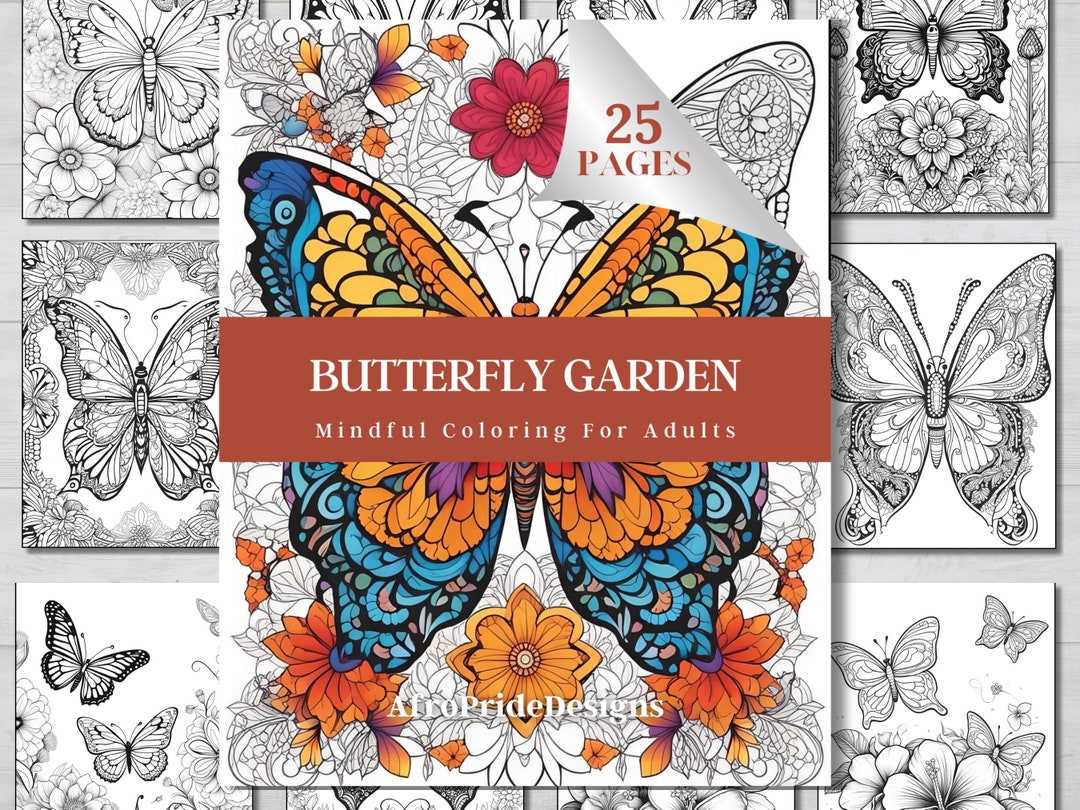 Butterfly Coloring Pages For Adults Floral Coloring Book Printable