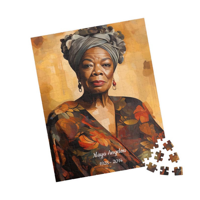 Maya Angelou Jigsaw Puzzle, Black History Gift - Etsy