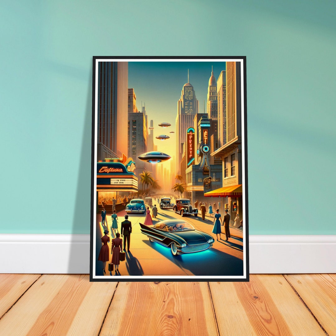 Future Nostalgia: Timeless Retro Future Dreamscape Art, Sci-fi Poster ...