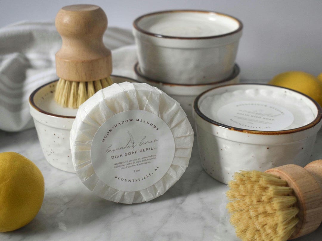 Solid Dish Soap Starter Set | All Natural Eco Friendly Dishwashing Bar ...