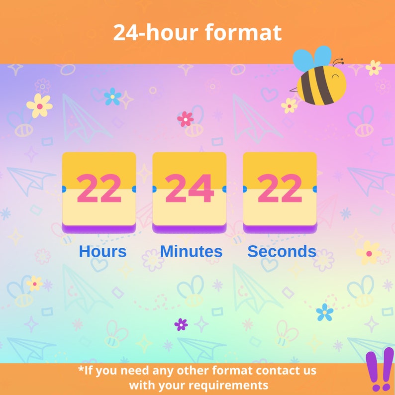 Cute Stream Timer Widget for Twitch or Youtube | Color and Font ...