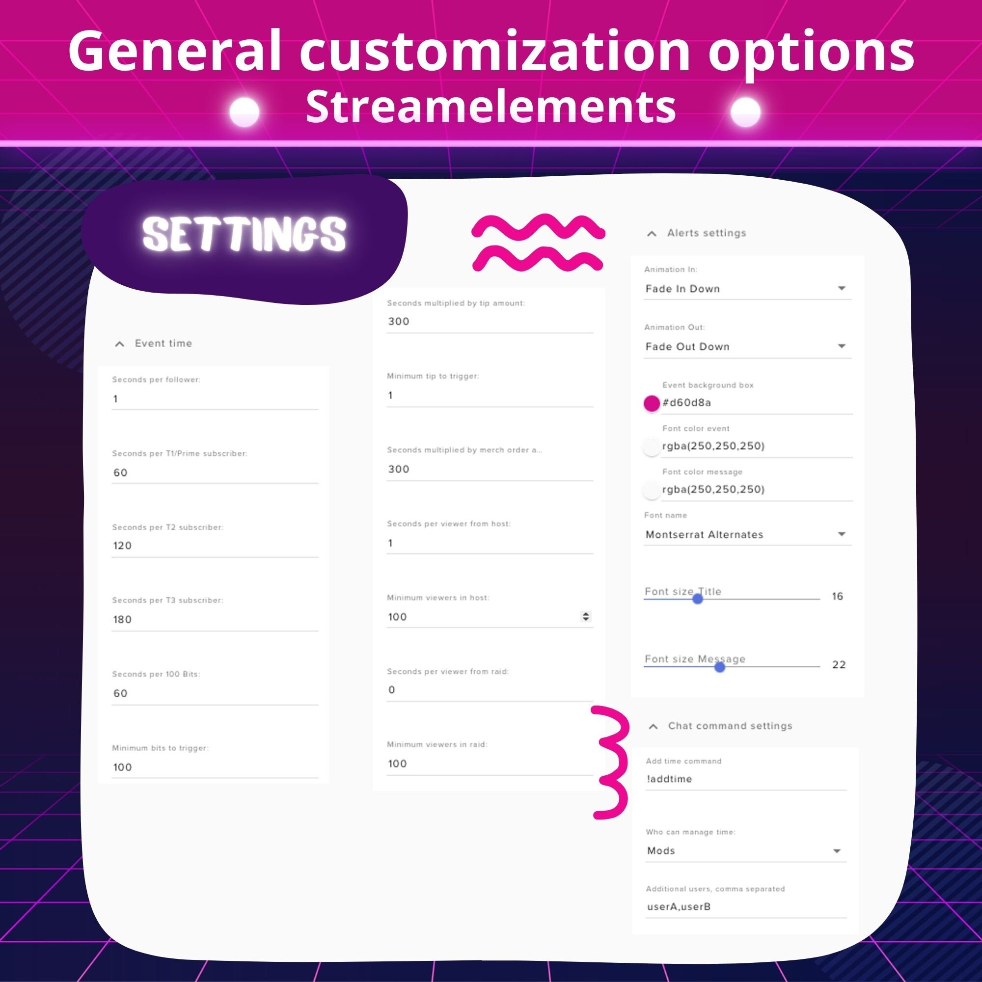 Glitchy Subathon and Megathon 30 Min Timer Streamelements Widget ...