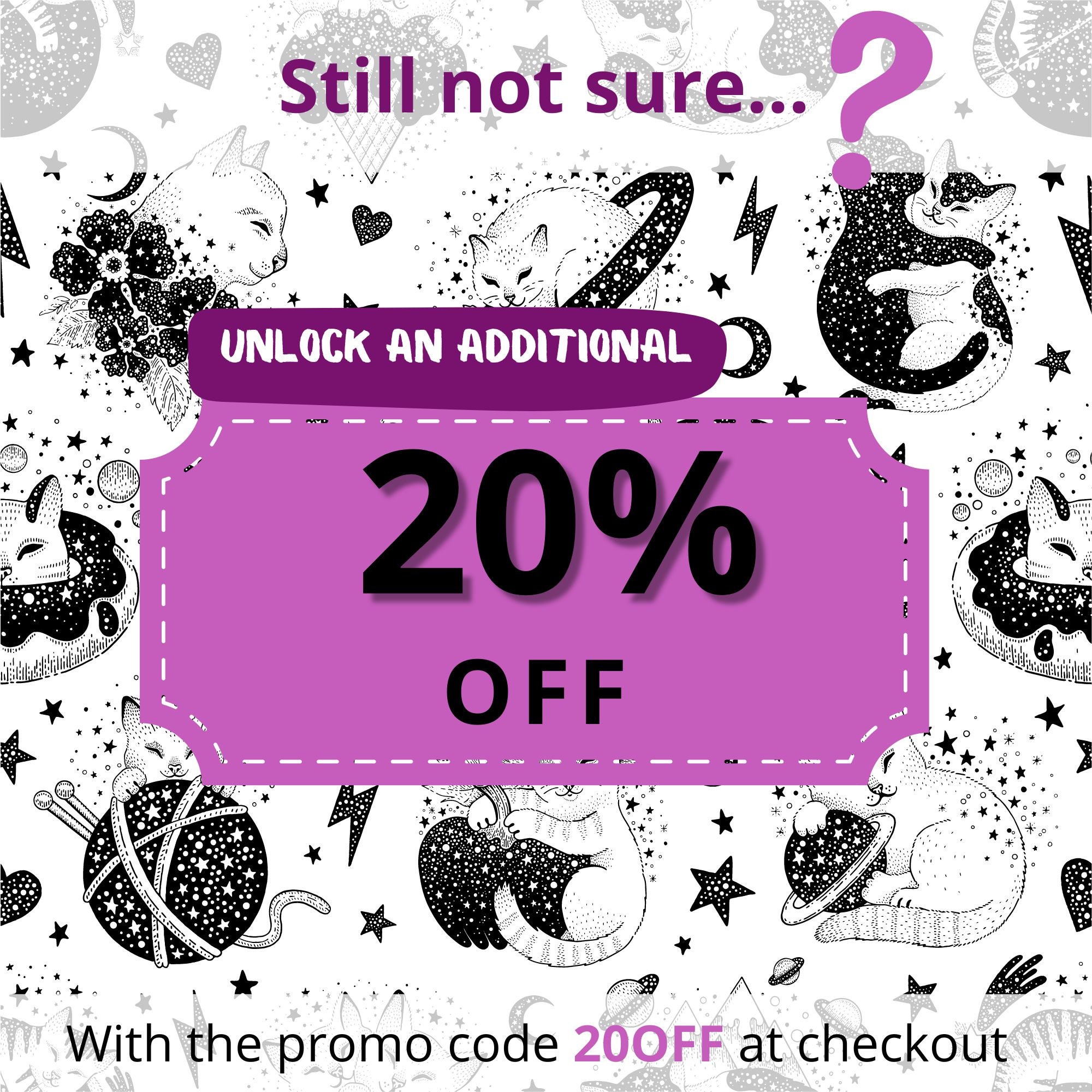 Purple Chat Animated Widget Design Inspired by Kittens, Customizable in ...