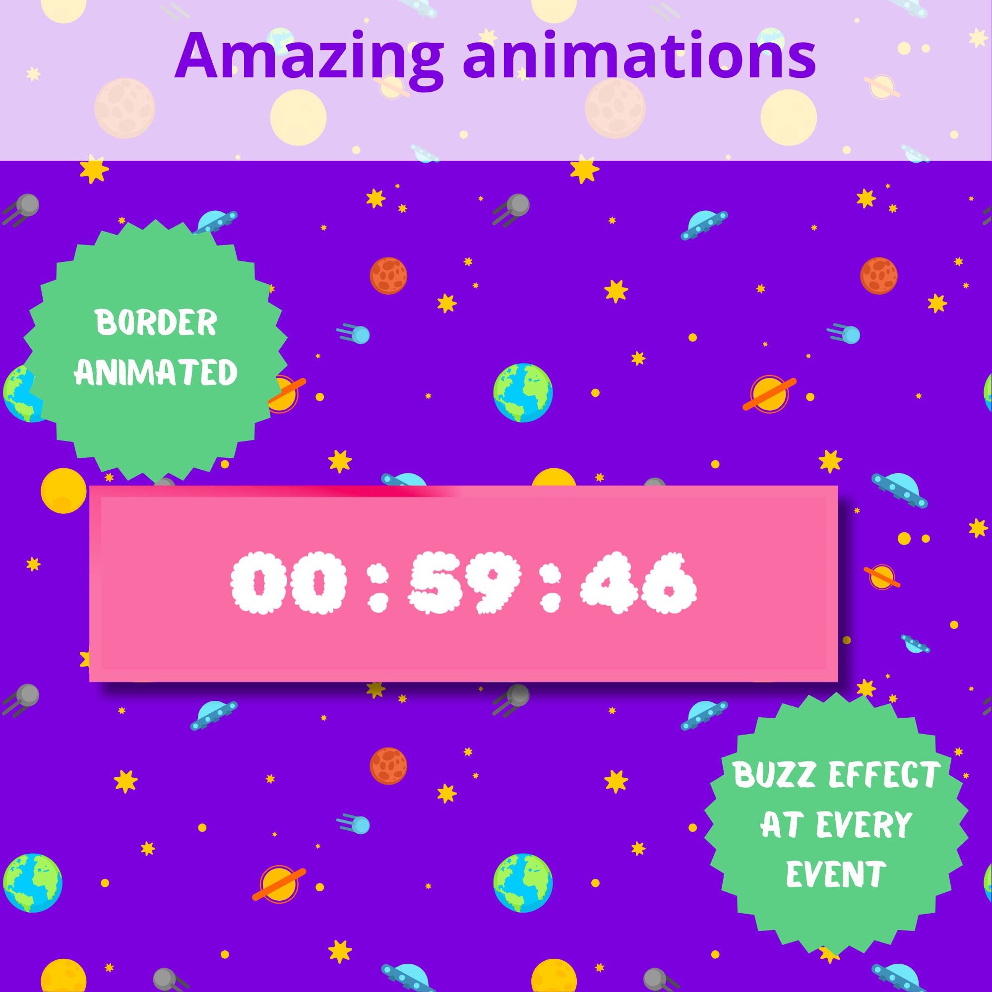 Subathon 30 Min Timer Widget Template Customizable. Donothon Countdown ...