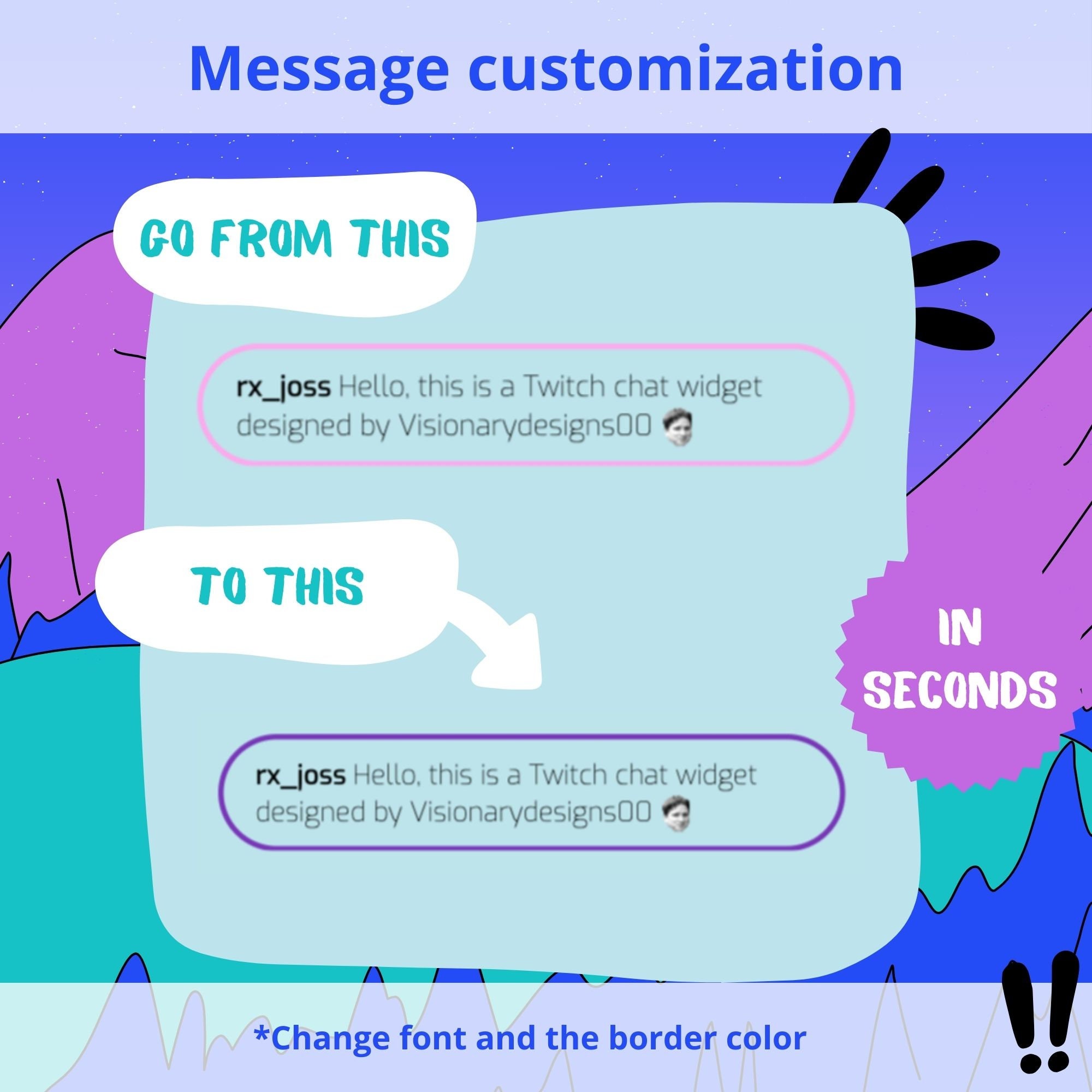 Cute Animated Twitch Stream Chat Widget, Setup in Streamelements ...