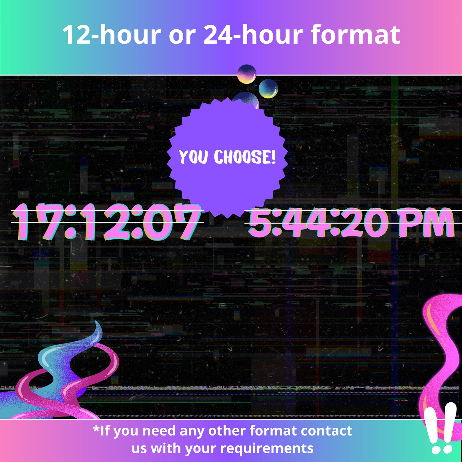 Time Stream Widget for Twitch, Customizable in Streamelements OBS, 12 ...
