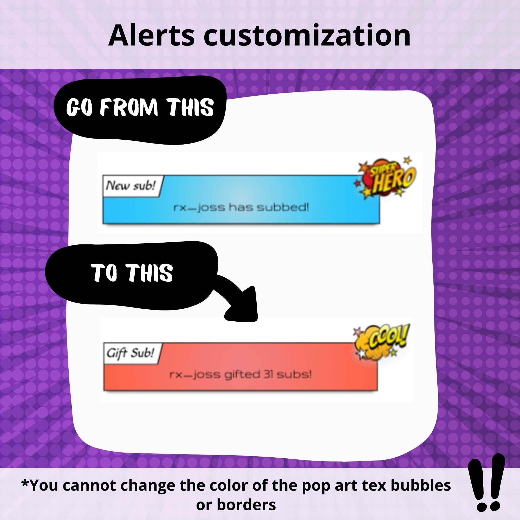 Twitch Chat Widget, Amazing Comic Design. Settings in Streamelements ...