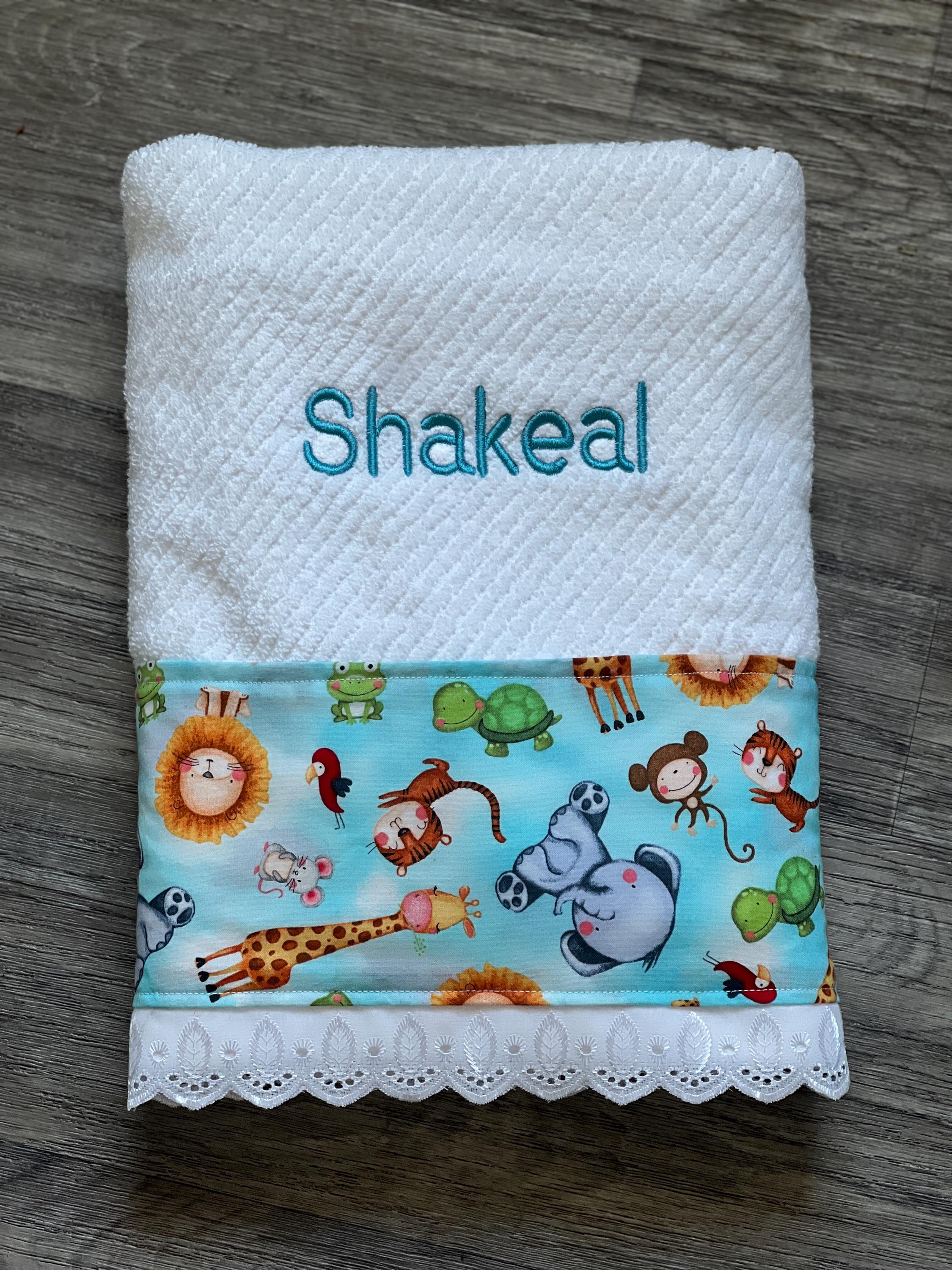 Personalized Embroidered Towel, Custom Monogrammed Embroidered Bath ...