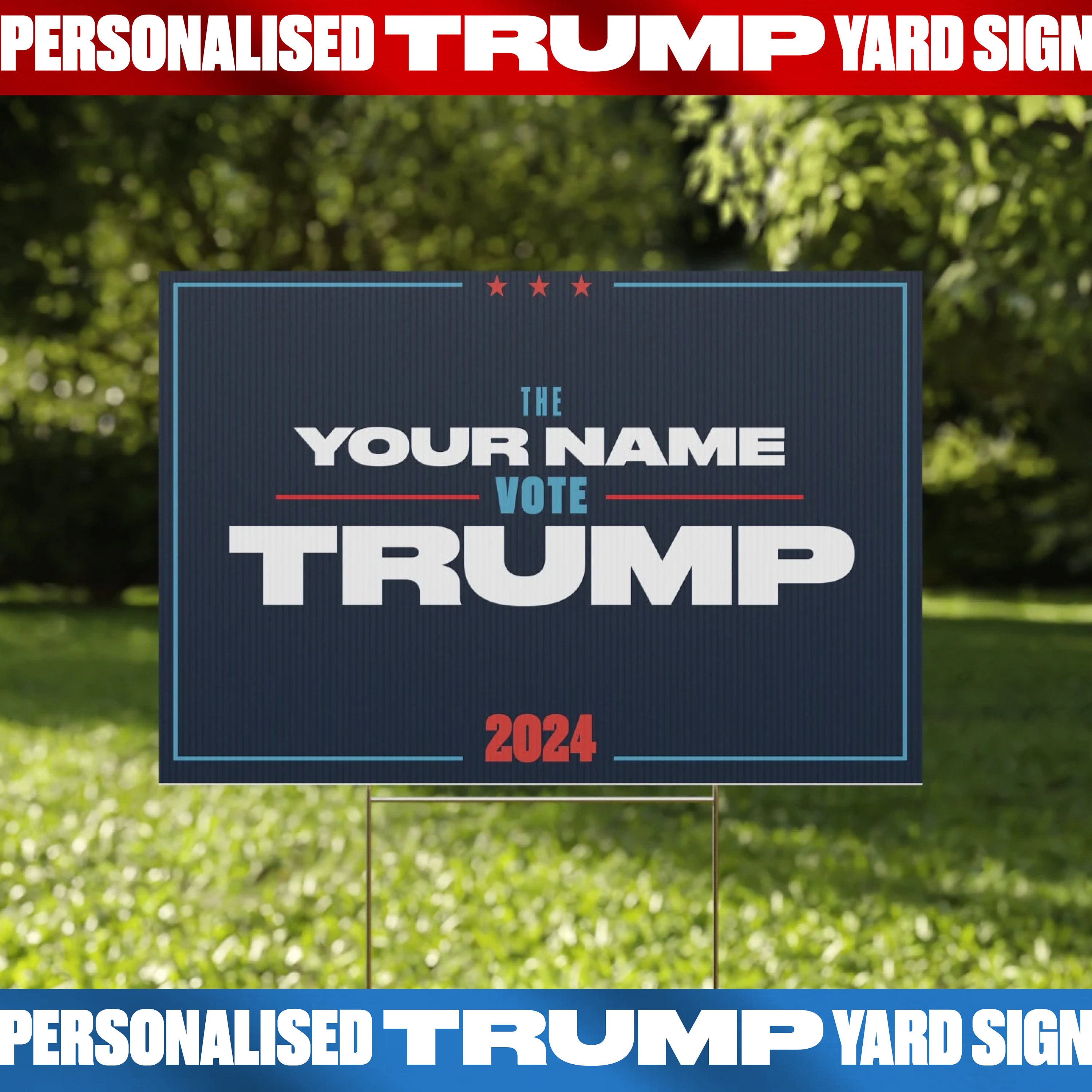 Trump 2024 Yard Sign, Trump Sign, Custom Trump Sign, Donald Trump 2024 ...