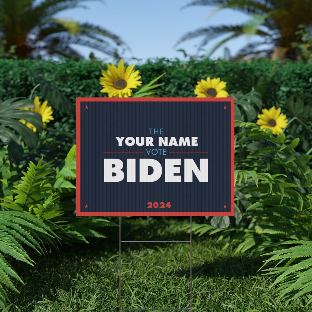 Biden 2024 Garden Sign, Biden Yard Sign, Biden 2024 Yard Sign, Biden ...