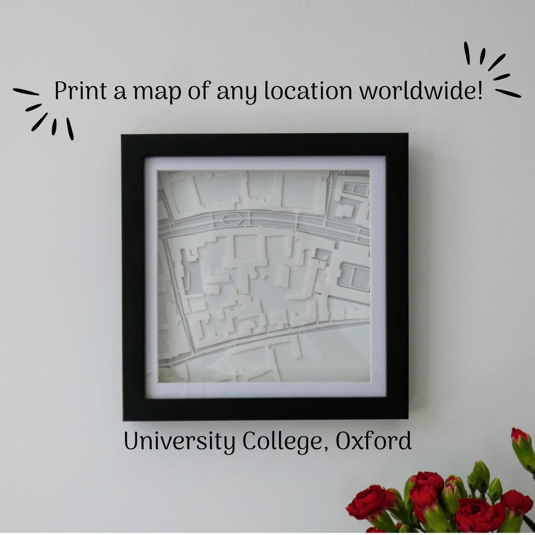 Custom 3D Map Art Print: Personalized Location Gift - Etsy