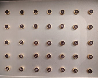 Month and Number Magnets for a Magnetic Calendar, Perpetual Calendar ...