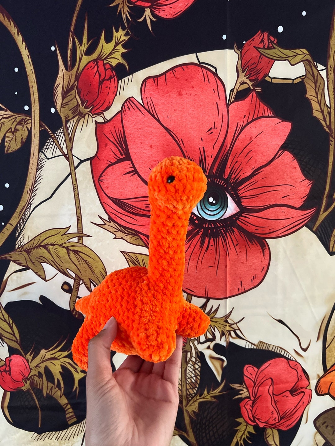 Crochet Brontosaurus Plushie| Dinosaur Plushies| Colorful Dinosaurs ...