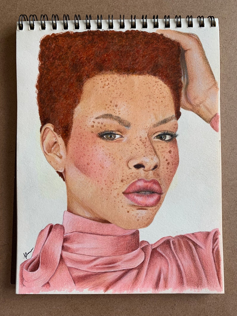 Custom Colored Pencil Portrait | Made to Order | Personalized Gift | 8 ...