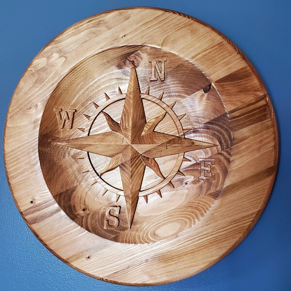 Compass Rose Inlay - Etsy