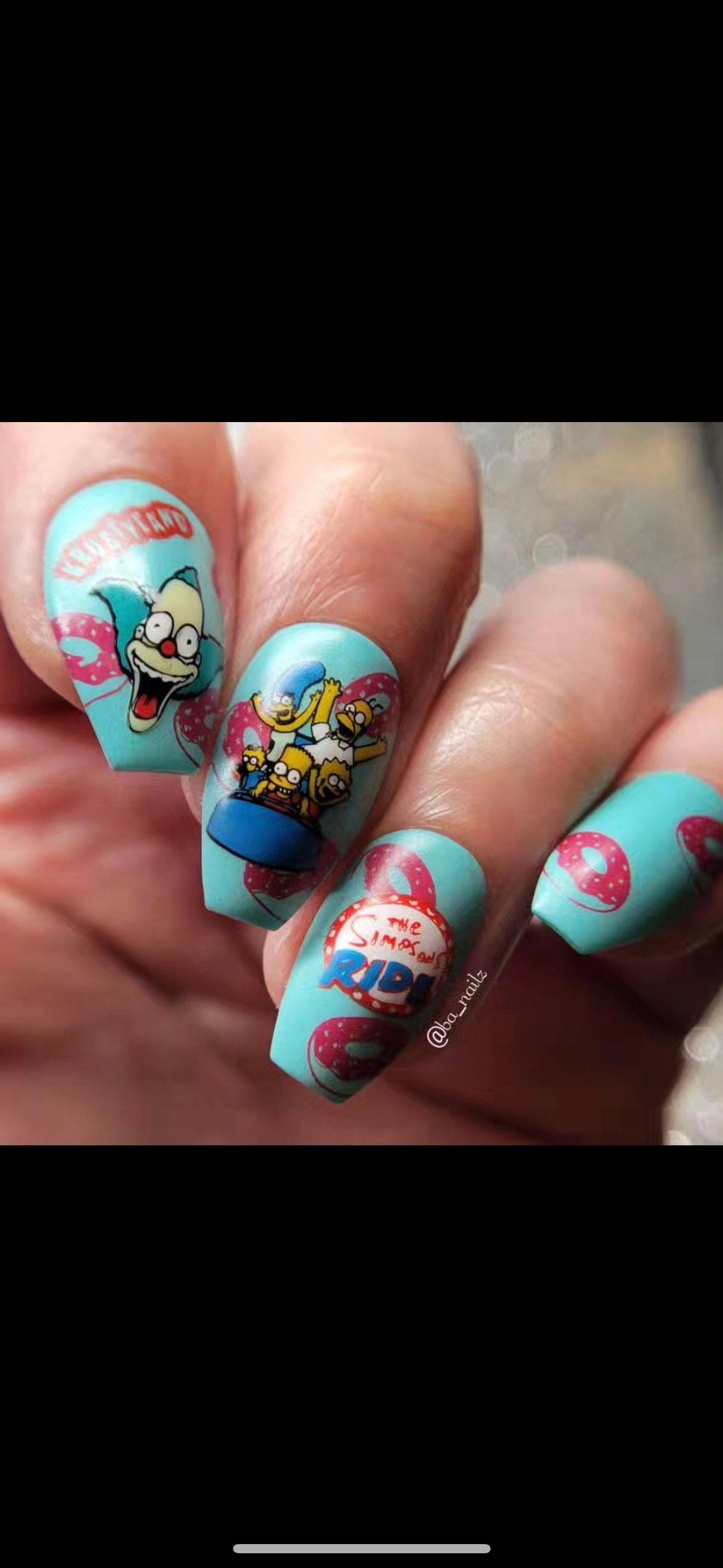 Universal Studios Inspired Nail Plate Nail Stamping- Simpson Nails ET ...