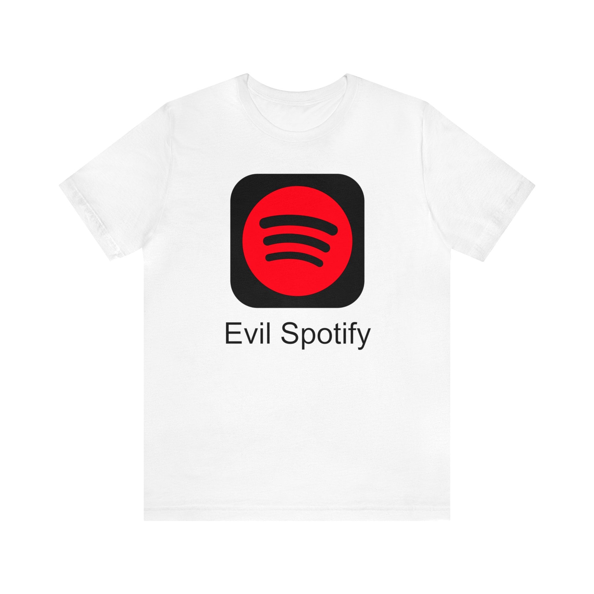 Evil Spotify Meme T-shirt, Funny Y2k Gen-z Graphic Tee, Parody Retro ...