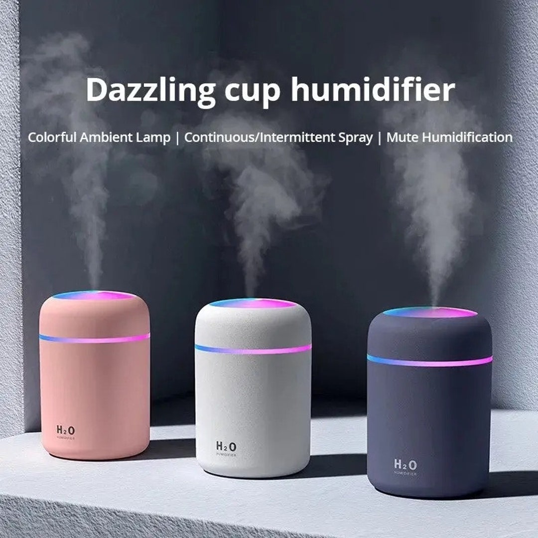 300ml Humidifier Portable USB Ultrasonic Colorful Cup Aroma Diffuser ...