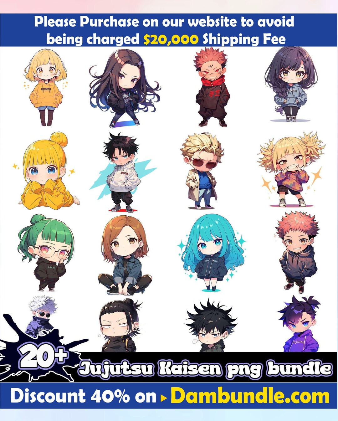 Jujutsu Kaisen Png Bundle, Anime Png, Manga Png, Digital Downloads - Etsy