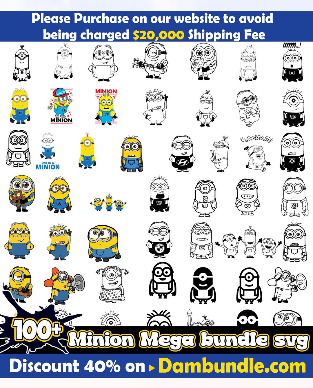 New Minion Bundle Svg , Minions Svg Bundle Layered, Minions Faces Svg ...
