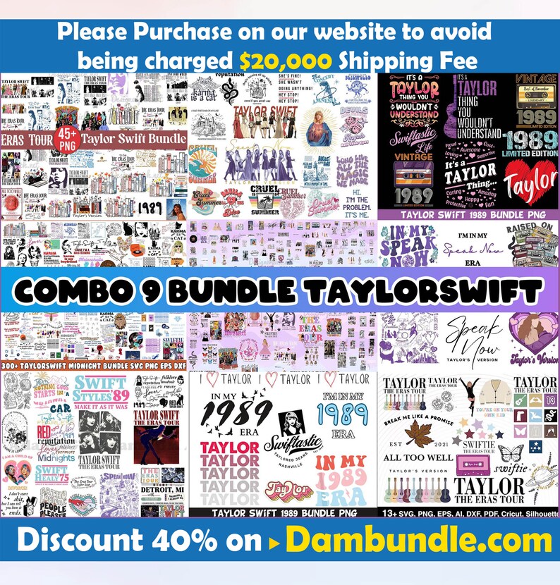 Mega Taylor Swift Svg Bundle, Swiftie Svg, Eras Tour Svg, Swift Albums ...