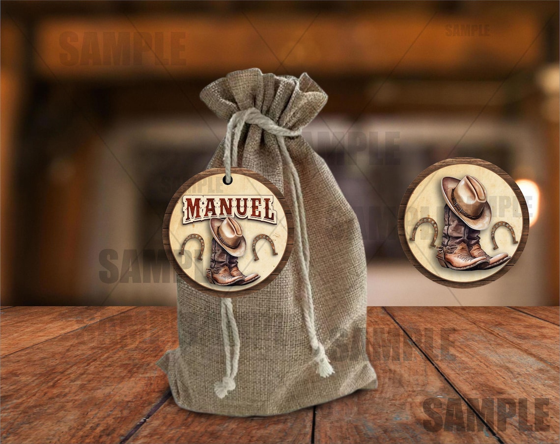 Vaquero Tags Cupcake Toppers Cup Cake Cowboy Birthday Spanish Botas ...