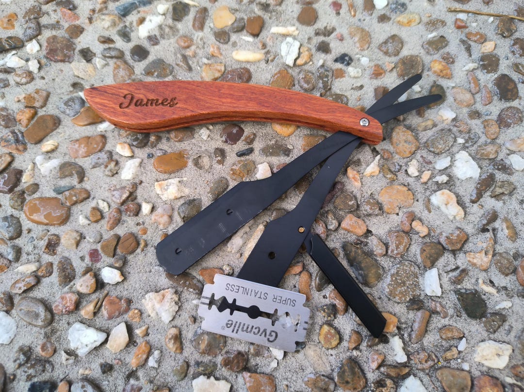 Personalized Laser Engraved Straight Manual Razor - Etsy