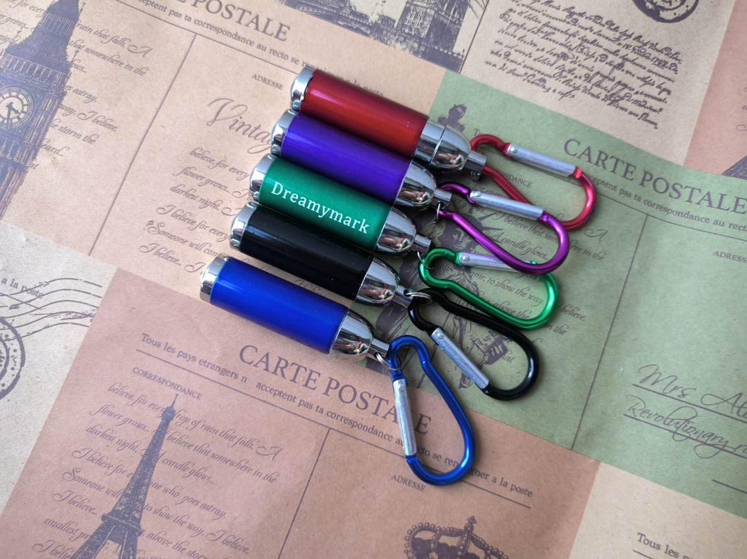 Personalized Aluminum LED Torch: Compact Adjustable Focus, Carabiner ...