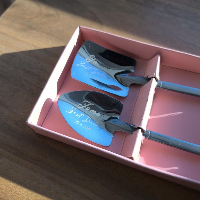 Shovel-shaped Engraved Novelty Stainless Steel Spoon Gift Pack for ...